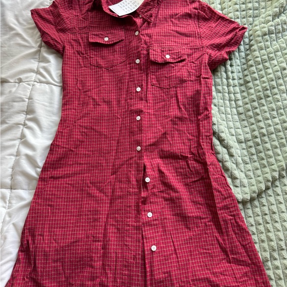 Brandy Melville | Dresses | Brandy Melville Red Plaid Dress | Poshmark